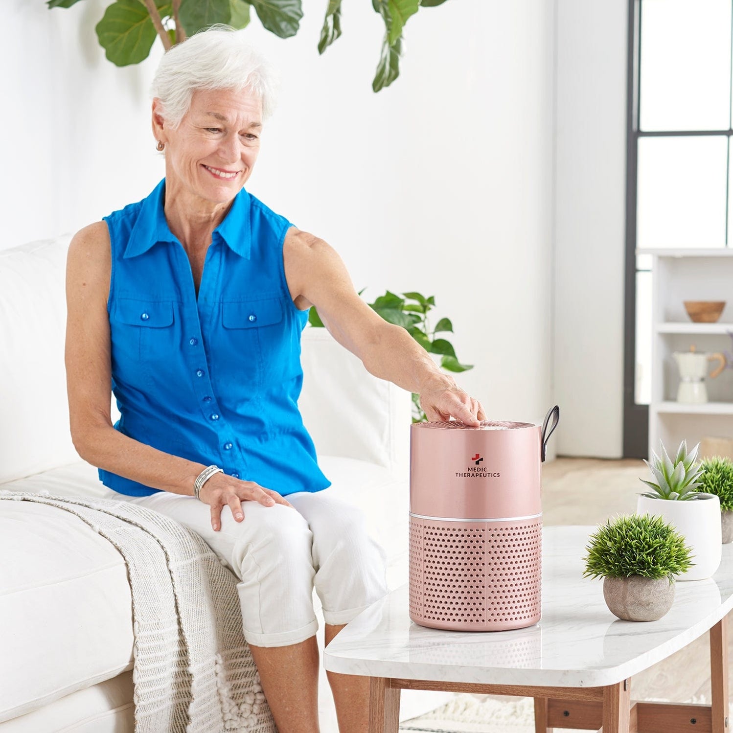 Compact Air Purifier w/ Activated Carbon Filtration — Medic Therapeutics