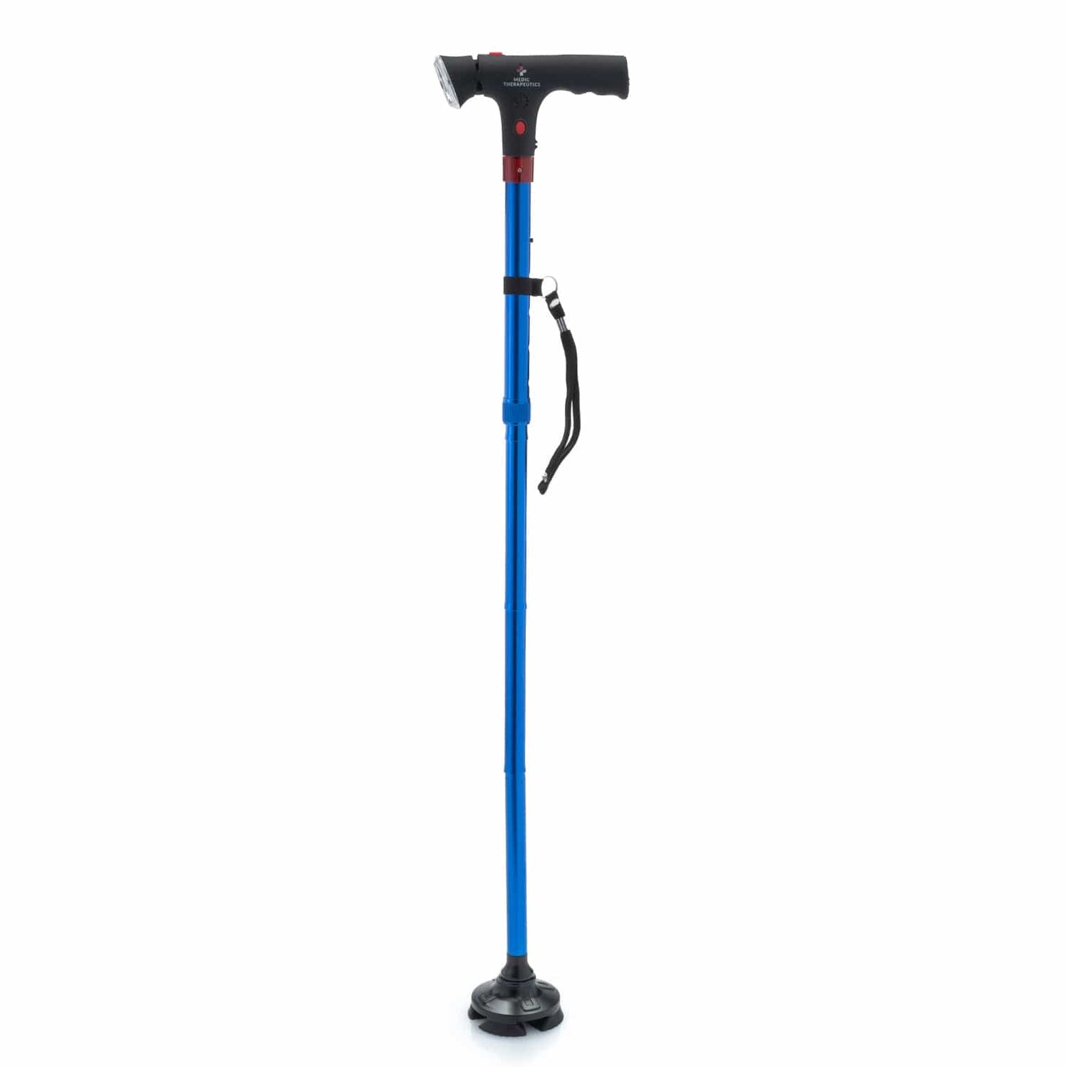 Ultralight Folding Walking Cane w/ LED Lights & SOS Alarm — Medic ...