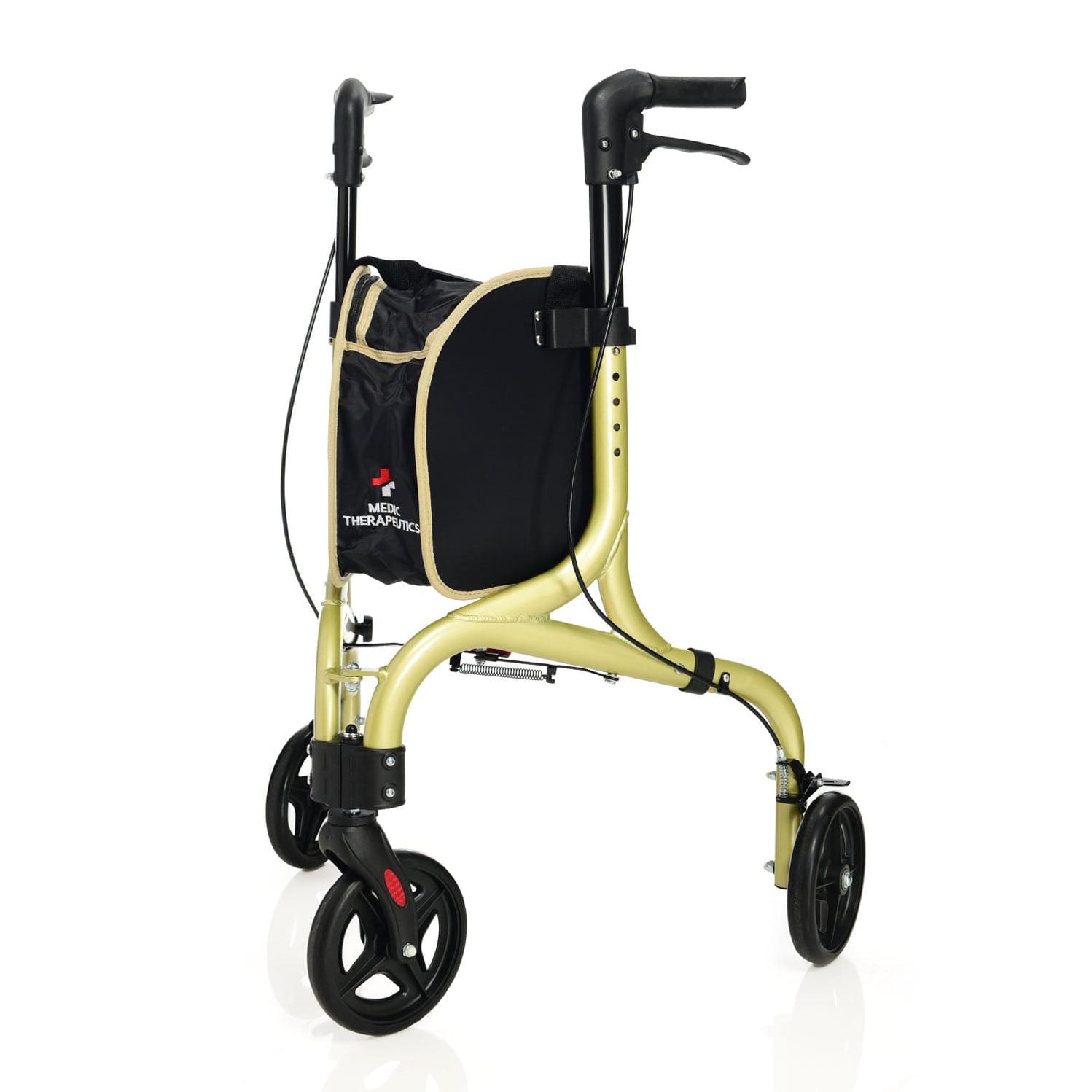 Lightweight Foldable 3-Wheel Rollator w/ Detachable Storage Bag — Medic ...