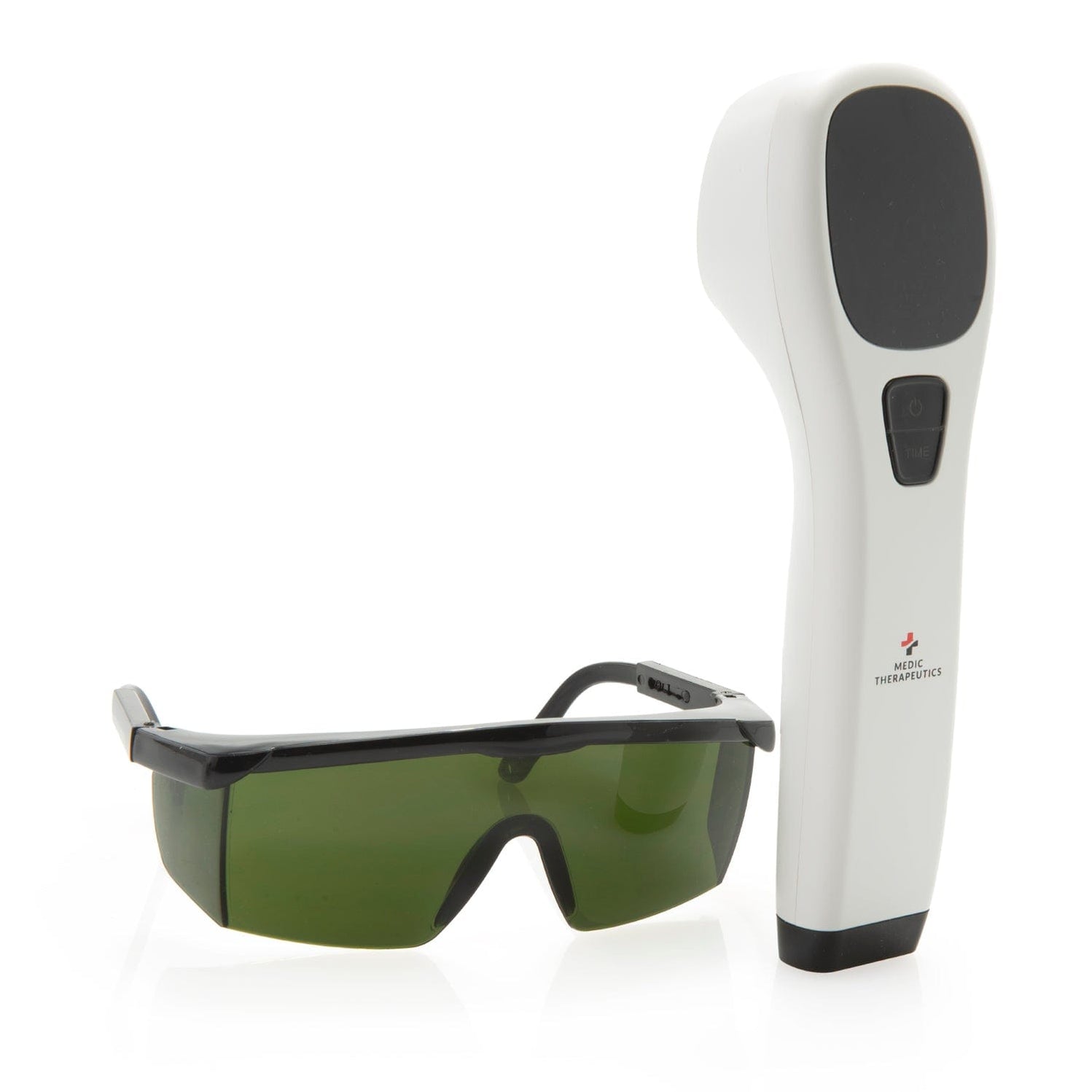Handheld Pain Management Laser Therapy With Protective Glasses — Medic ...