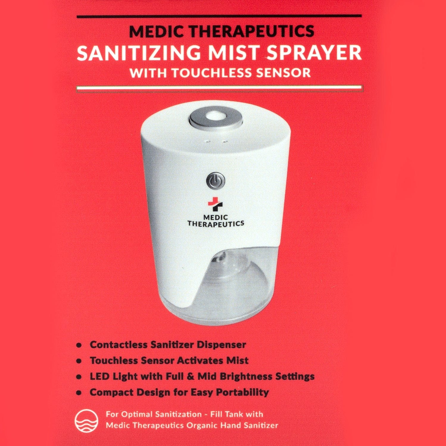 Sanitizing Mist Sprayer w/ Touchless Sensor — Medic Therapeutics